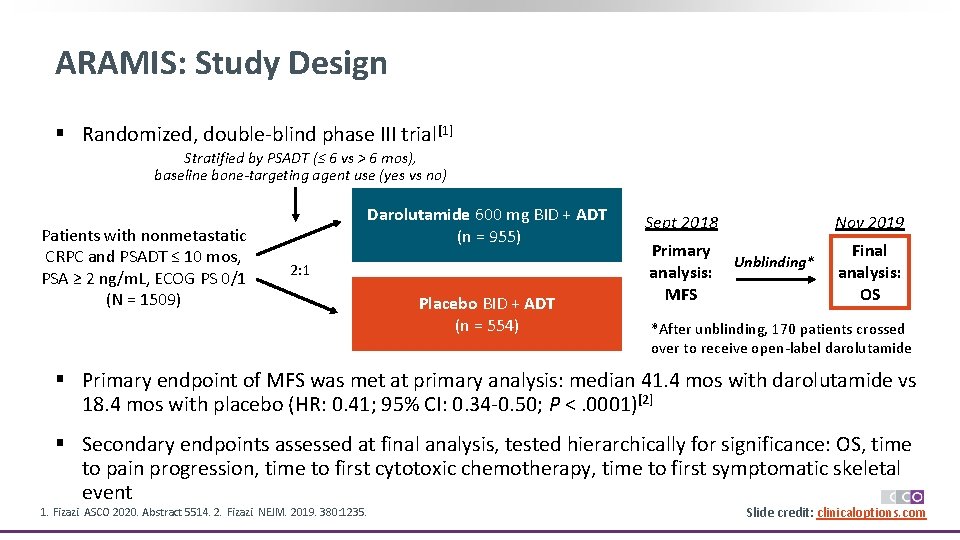 ARAMIS Final Analysis OS With Darolutamide Plus ADT