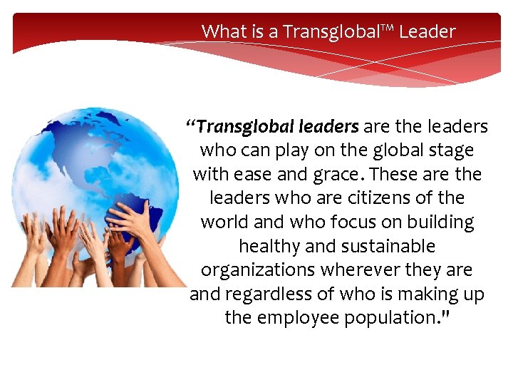 Winning with Transglobal Leadership Linda D Sharkey Ph