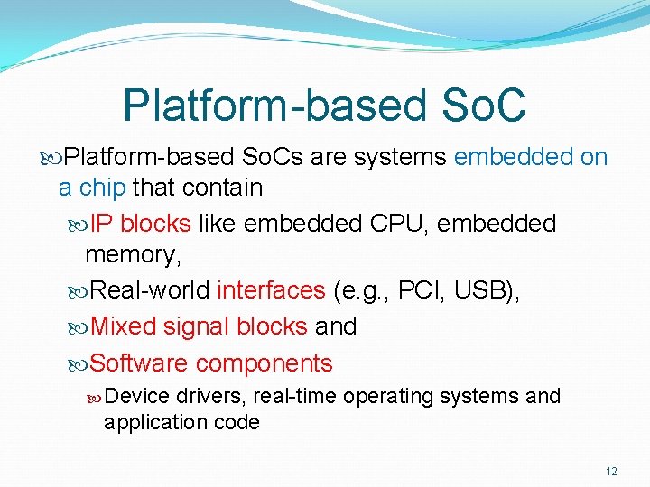 SystemonaChip So C Lecture 6 1 So C
