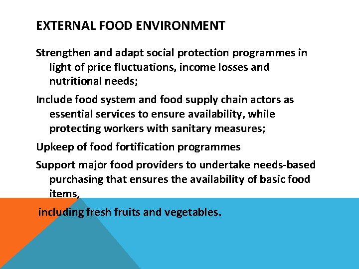 FOOD AND NUTRITION SECURITY CONCEPTS Definition Components Availability