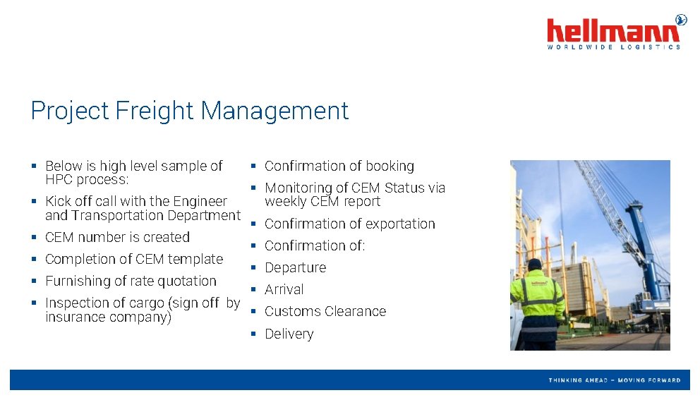 project cargo Hellmann Project Cargo through our team