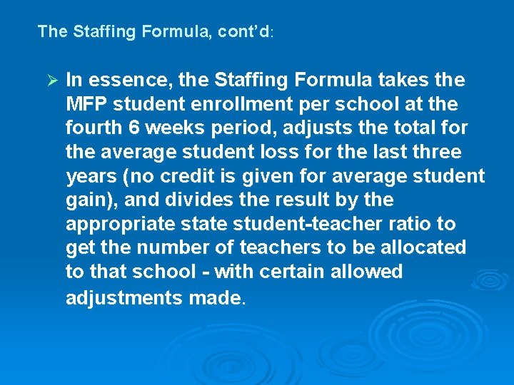 Developing A Staffing Formula SASBO APRIL 2008 Presentation