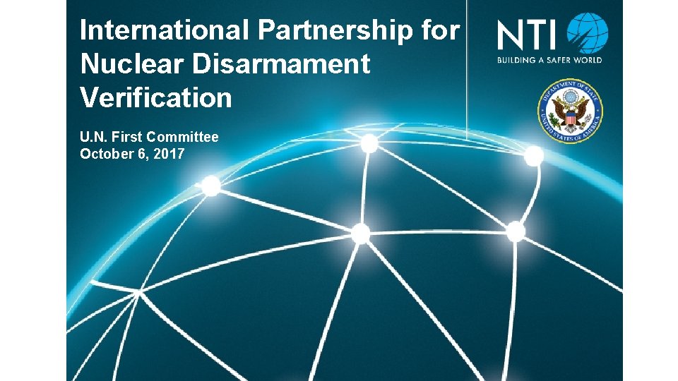 International Partnership for Nuclear Disarmament Verification U N