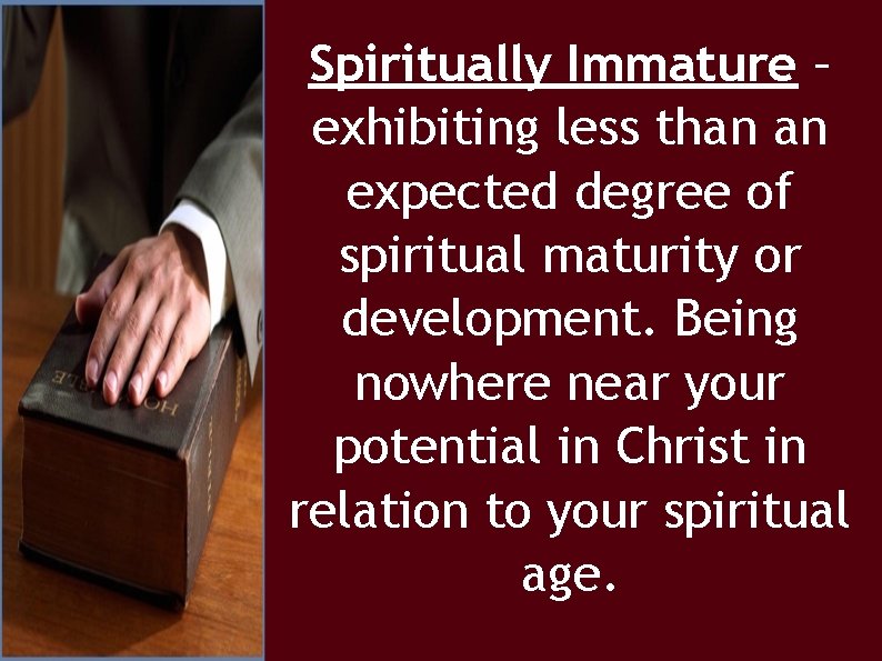 Hebrews The Superiority of Christ Spiritual Immaturity Hebrews