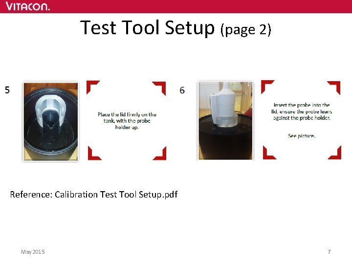 Vita Scan Online Calibration May 2015 Vita Scan