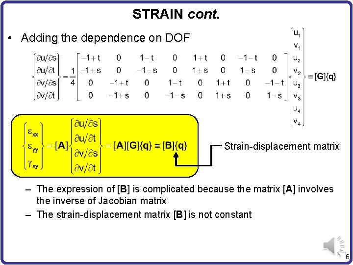 AN ILLBEHAVED ELEMENT y Nodal Coordinates 40 5