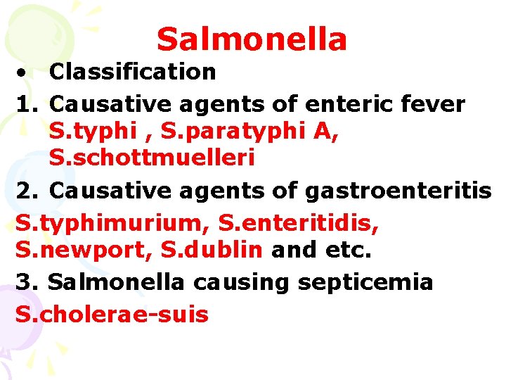 Enterobacteria Biological characteristic and classification of genera ...