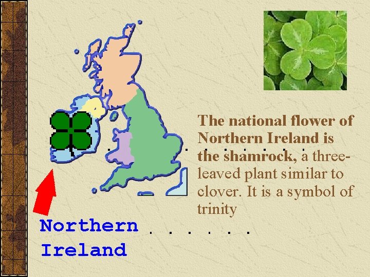 WELCOME TO GREAT BRITAIN British Symbols Northern Ireland