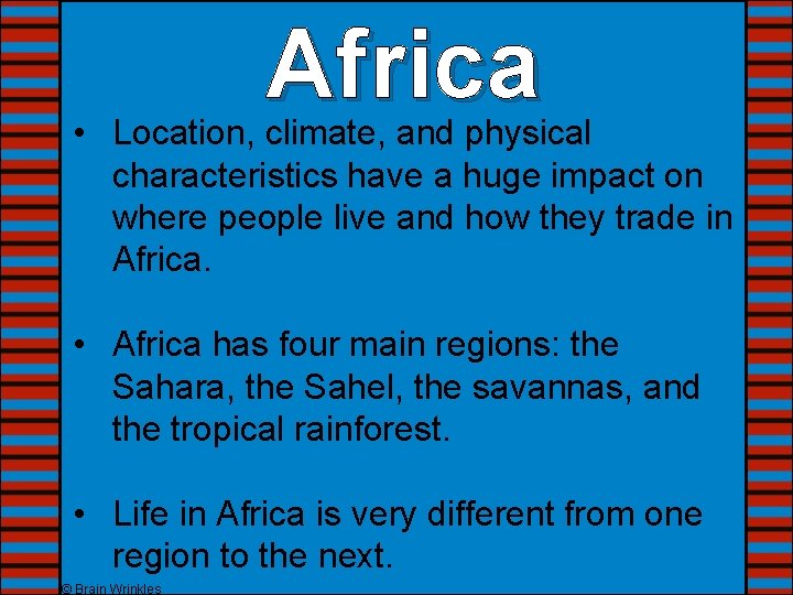 Africa POPULATION TRADE Presentation Graphic Organizers Activities ...
