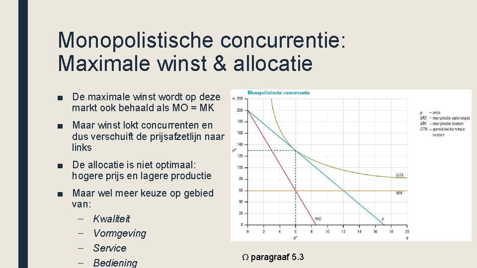 ECONOMIE INTEGRAAL Hoofdstuk 5 Economische macht Markt en