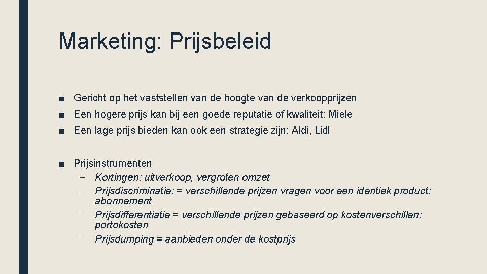 ECONOMIE INTEGRAAL Hoofdstuk 5 Economische macht Markt en