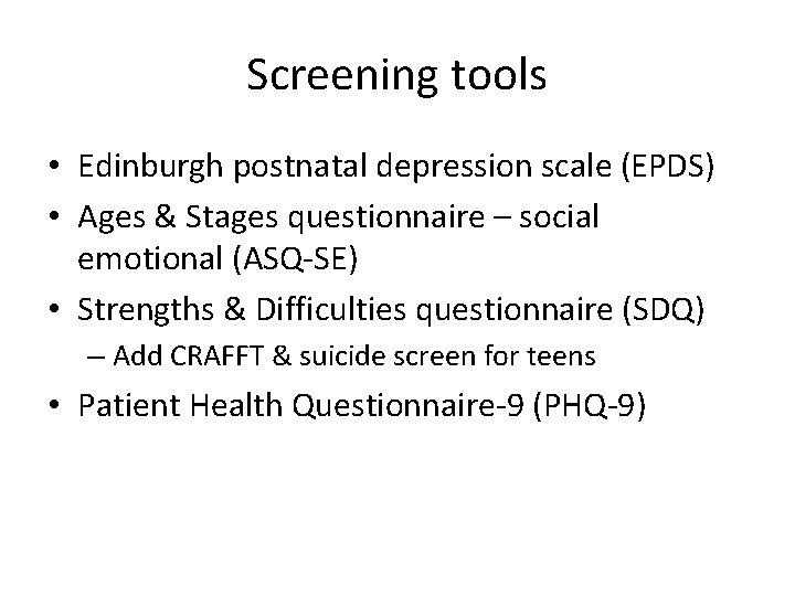 After the screen Katherine Hobbs Knutson MD MPH