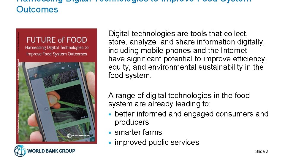 Harnessing Digital Technologies to Improve Food System Outcomes