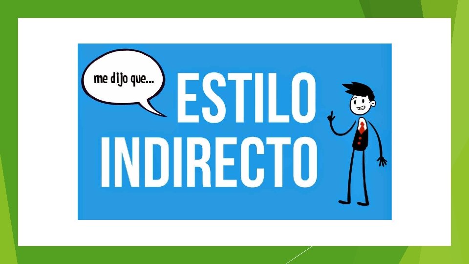 Estilo Indirecto M 201 Spanish Language II Week