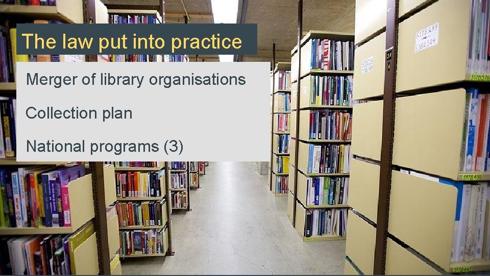 What is happening in Dutch Libraries National Library