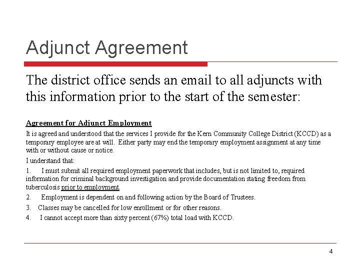 Bakersfield College Employee Orientation Adjunct Faculty Updated January