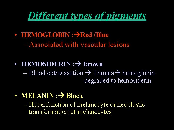 ORAL PIGMENTATION Dept of Oral Medicine And Radiology