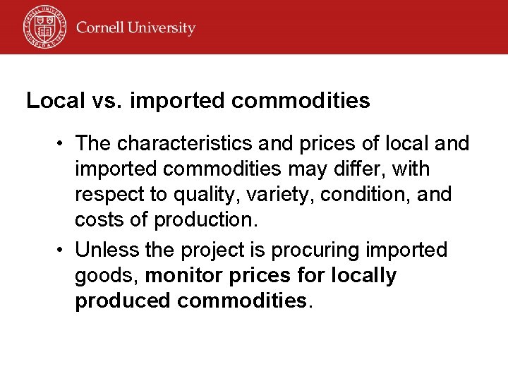 Local and Regional Procurement Learning Alliance 5 Market