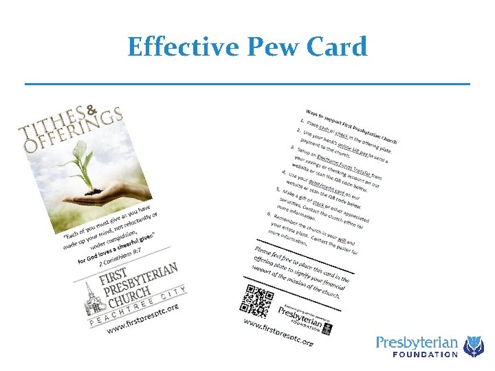 Making it Easy Online Giving through the Presbyterian