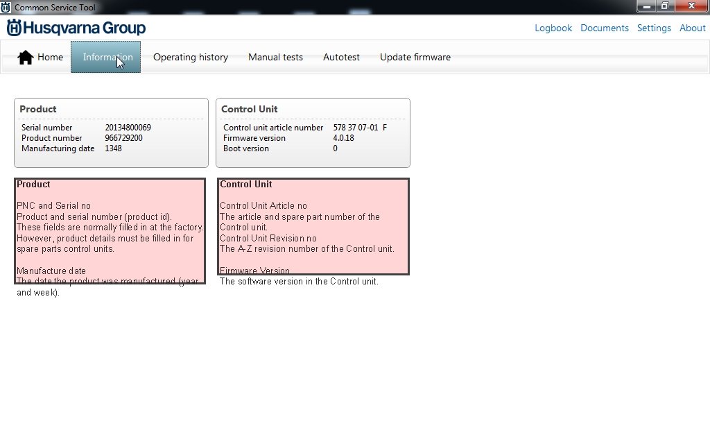 Pro Battery Common Service Tool Online manual Common