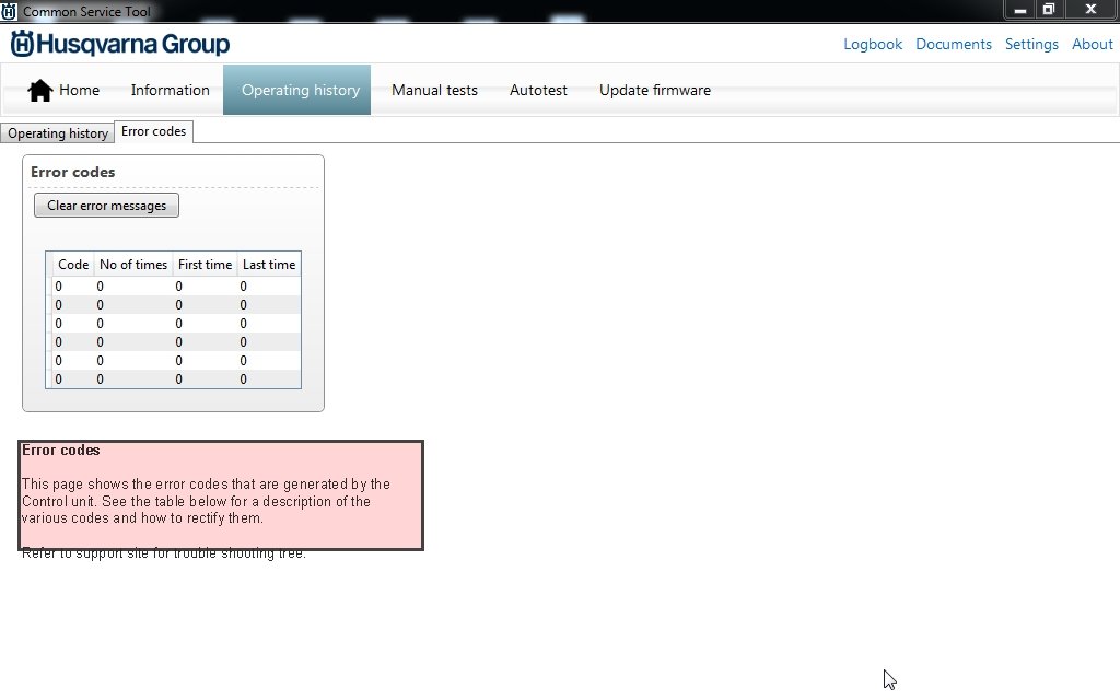 Pro Battery Common Service Tool Online manual Common