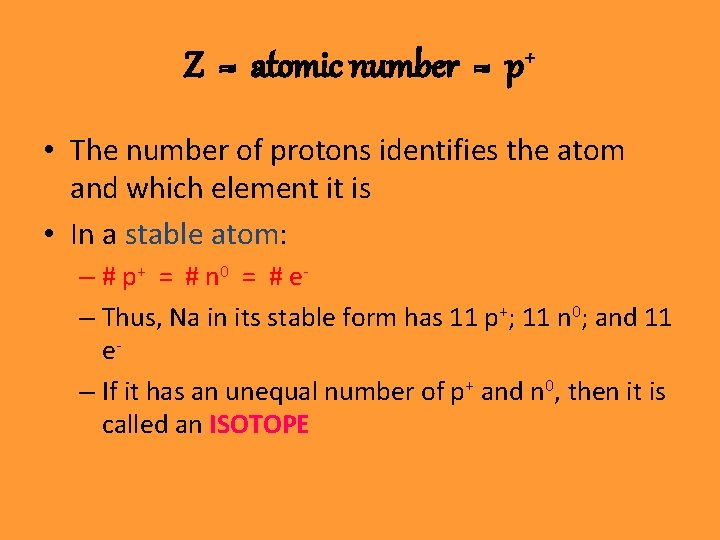 What would happen if the number of protons