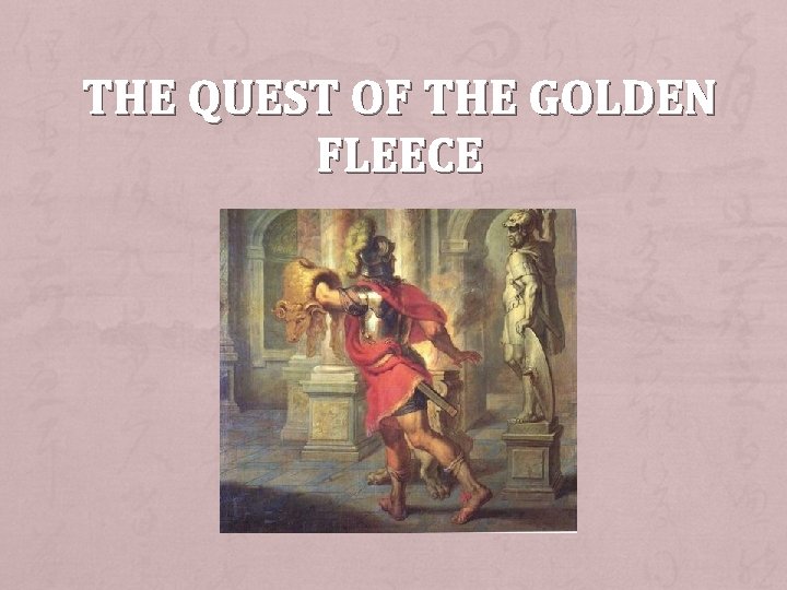 THE QUEST OF THE GOLDEN FLEECE ORIGIN Athamas