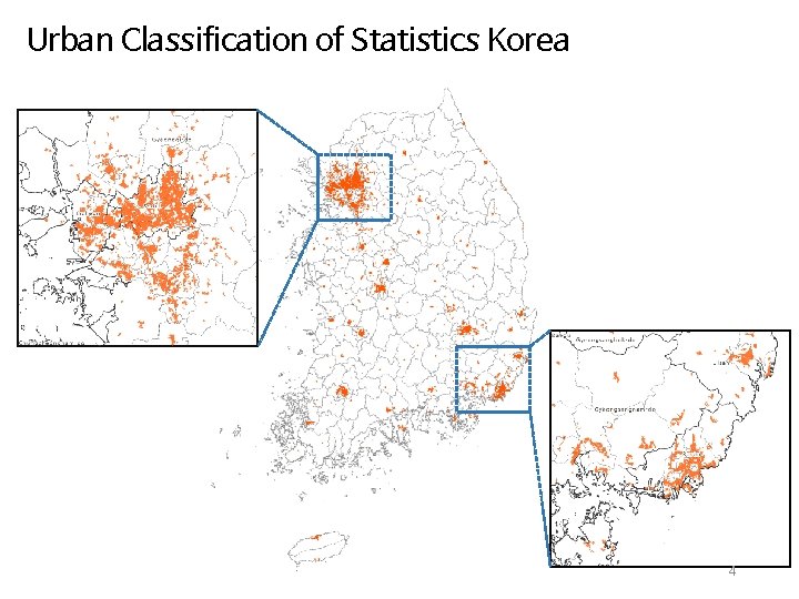 Statistics Korea Urban Classification of Statistics Korea and