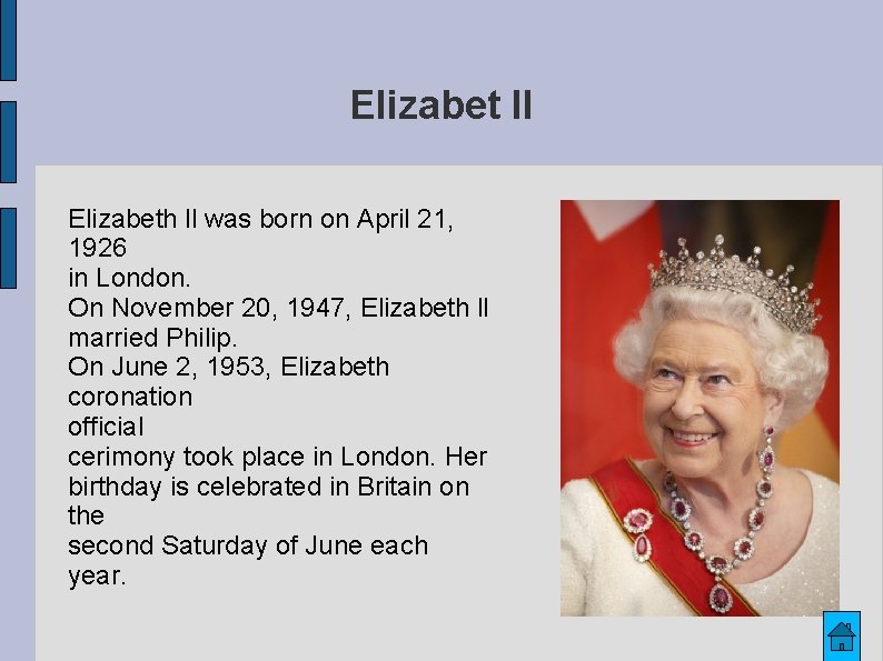 The genealogical tree of the British Royal family