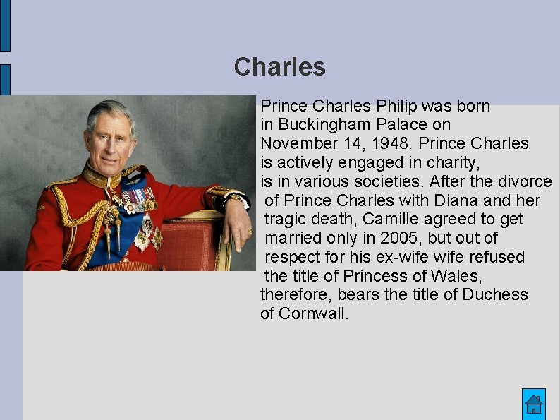 The genealogical tree of the British Royal family