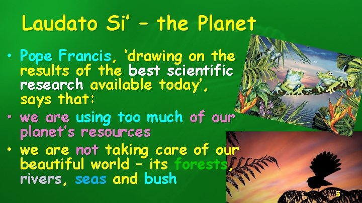 Laudato Si Praise be to you My Lord