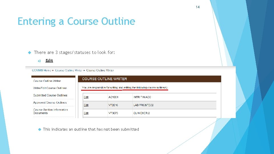 Comms Training Course Outline Mapping and Management System