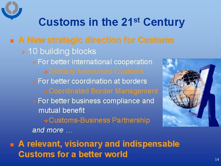 Global Network at Borders Borders divide Customs connects