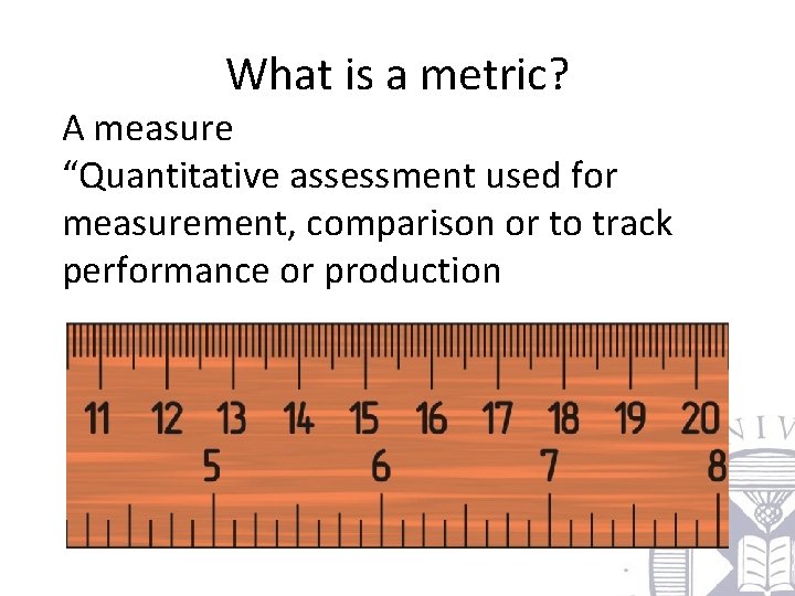 The production and impacts of Metrics and Indicators