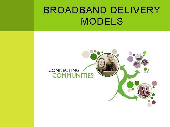 BROADBAND DELIVERY MODELS THREE MODELS Private Sector Municipal
