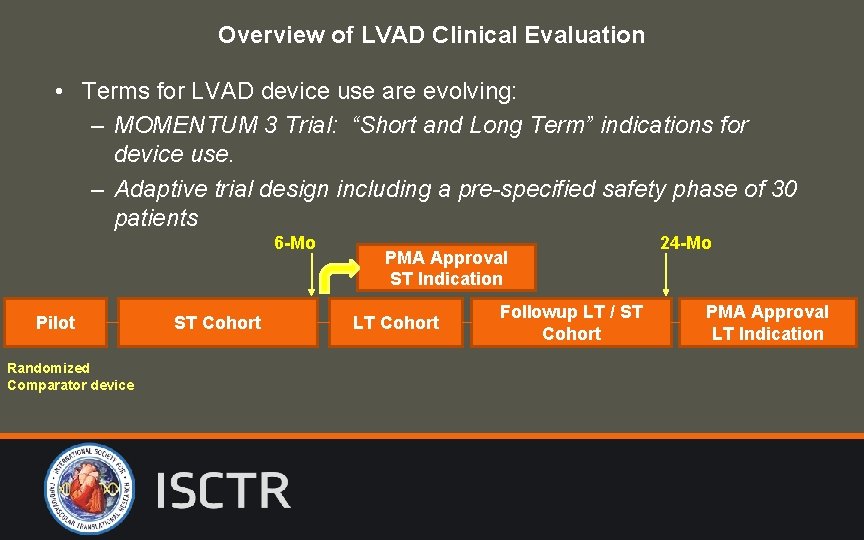 Translational Pathway For Left Ventricular Assist Devices The
