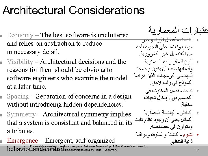 Chapter 13 Architectural Design Slide Set to accompany