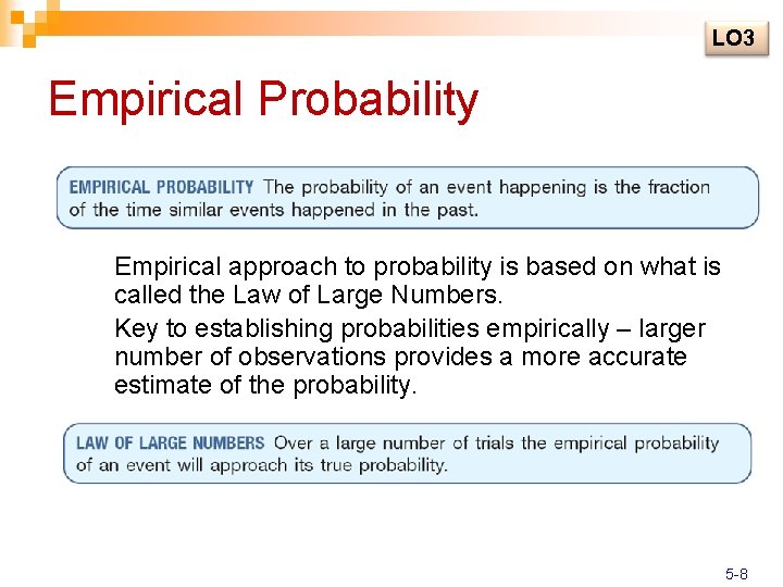 A Survey of Probability Concepts Chapter 5 Mc