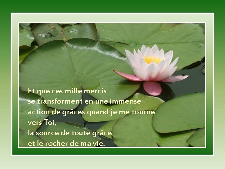 Apprendsmoi Seigneur dire Merci pour le pain le