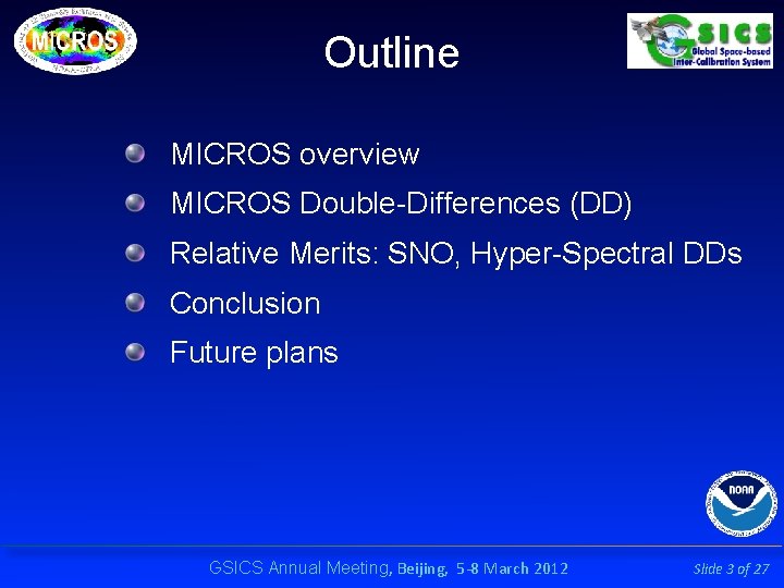 Using Double Differences in MICROS for CrossSensor Consistency