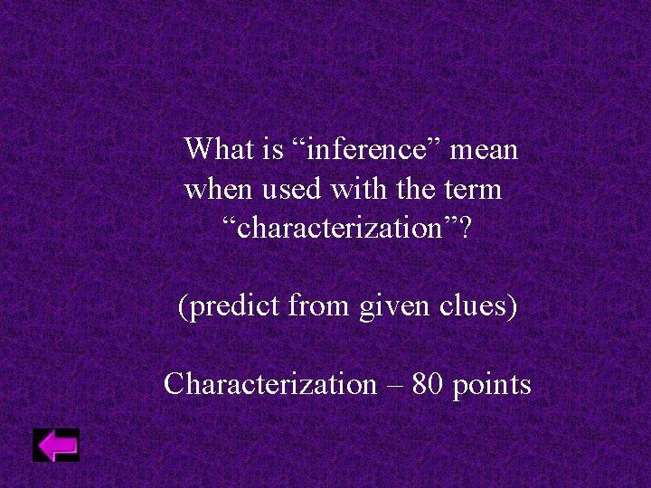 Final Exam Literature Review Fiction Characterization Plot Elements