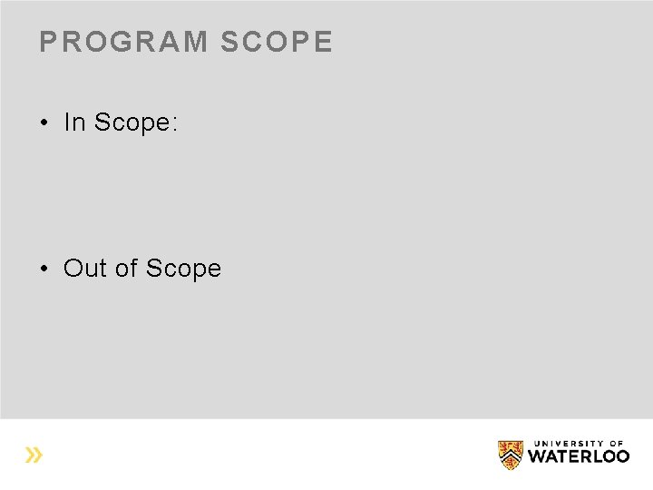 PROGRAM KICKOFF Program Name See Notes for Program