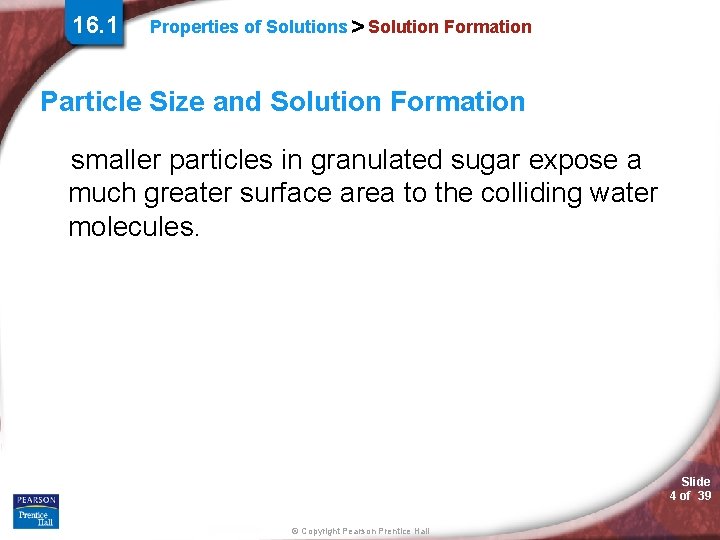 16 1 Properties of Solutions Solution Formation What