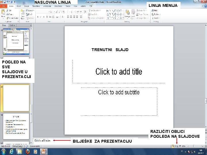 Microsoft Power Point Priprema za prezentaciju Za izradu