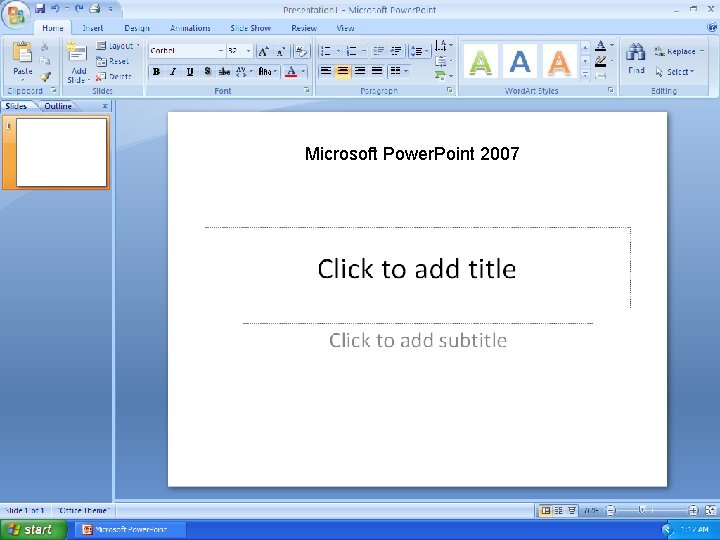 Microsoft Power Point Priprema za prezentaciju Za izradu