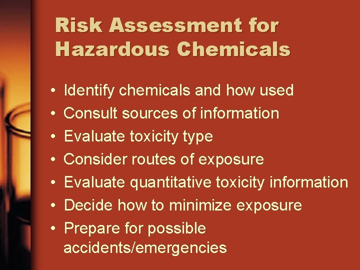 The Basics of Chemical Biological Safety for Radiation