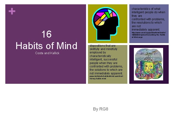 16 Habits of Mind Costa and Kallick characteristics