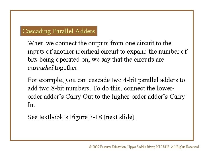 EET 1131 Unit 7 Arithmetic Operations and Circuits