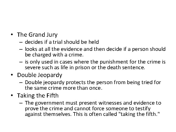 Chapter 10 The Bill of Rights What rights