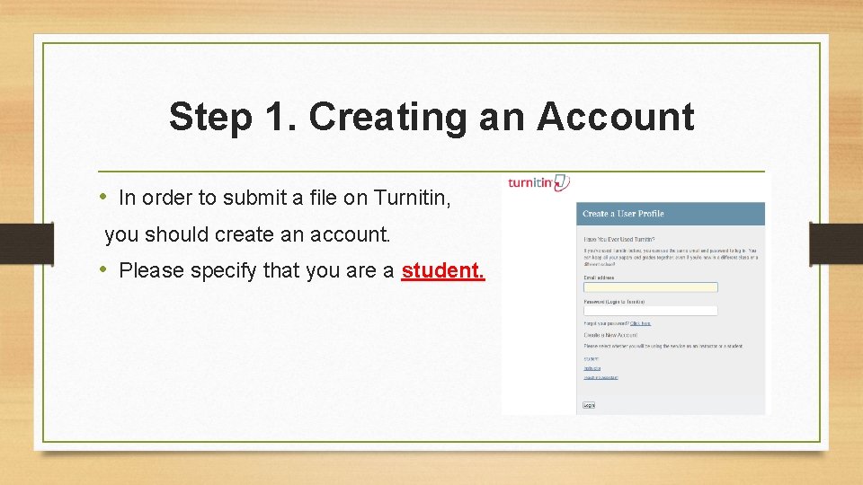 TURNITIN USER GUIDE FOR STUDENTS The Functions of